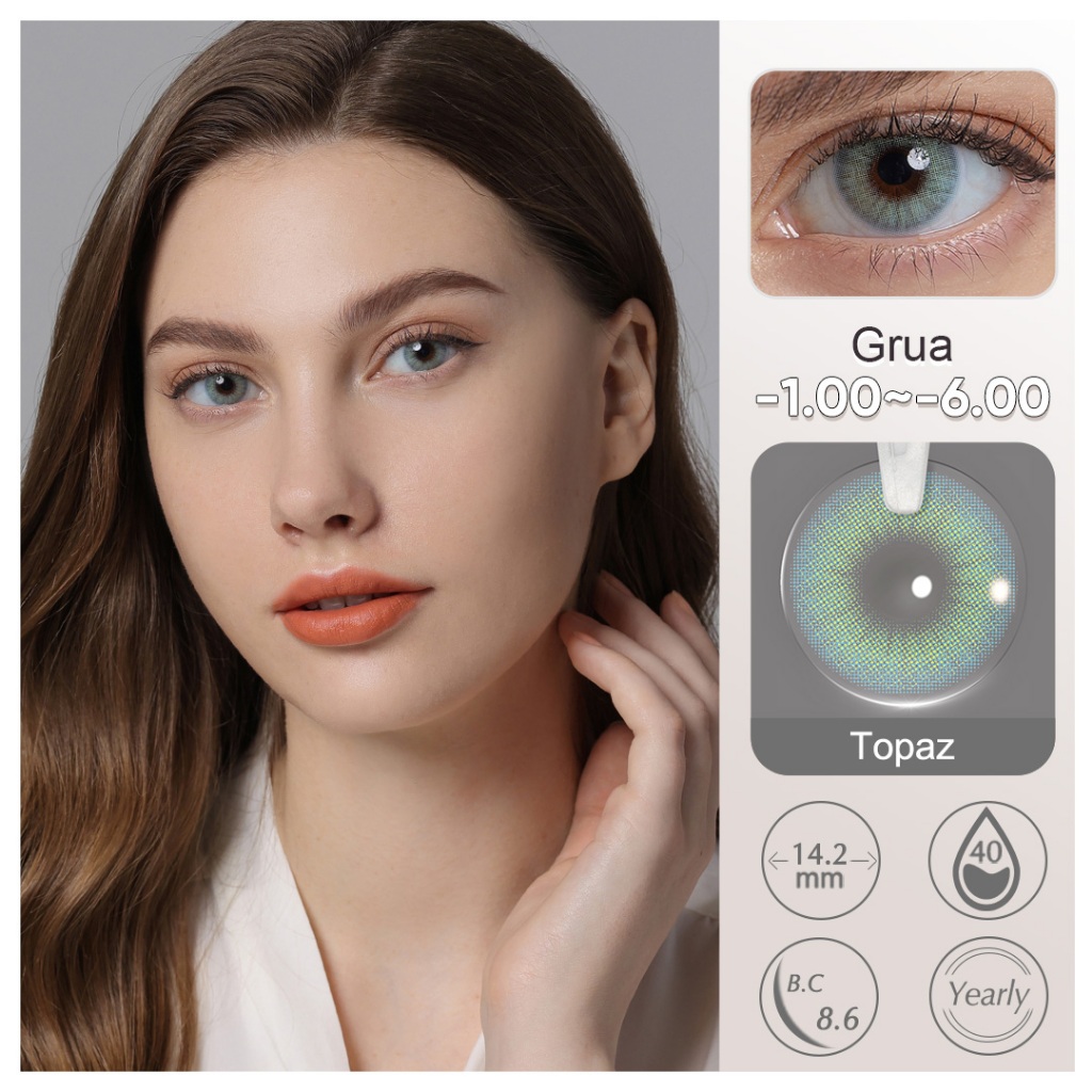 Freshgo Lentes De Contato Coloridas Natural Anual -Cor MEL/OCHRE/TOPAZ ...