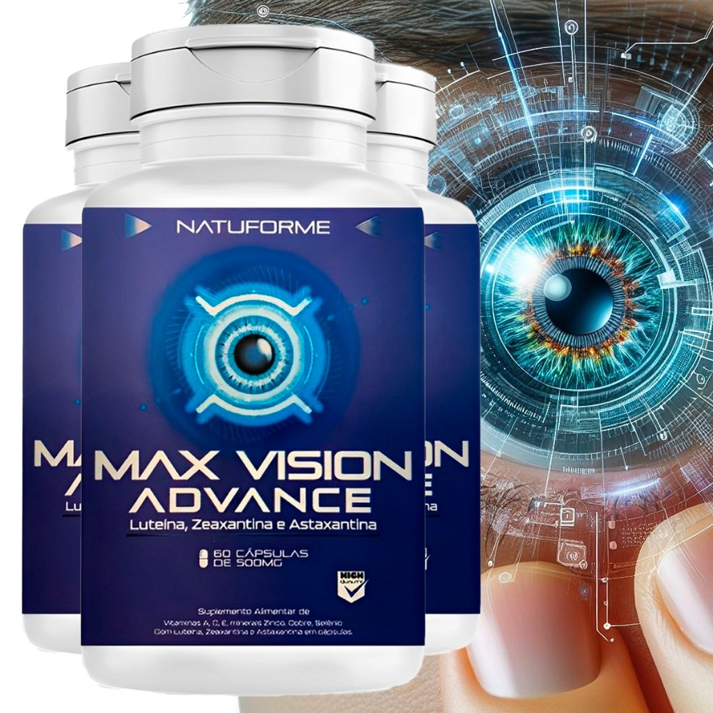 Kit 3 Luteina, Zeaxantina e Astaxantina Visão Max Vision vitaminas para olhos visão | Shopee Brasil