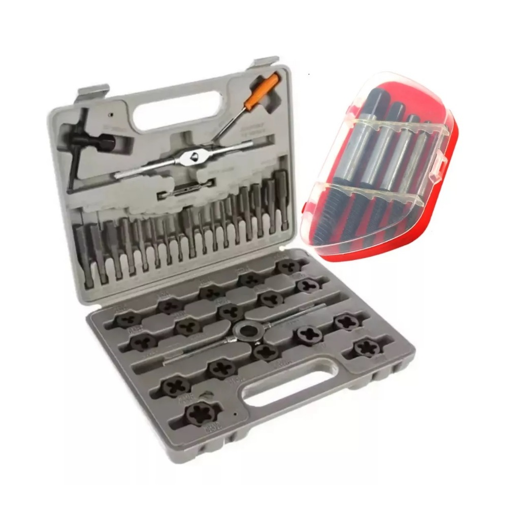 Jogo Machos E Tarrachas Para Fazer Roscas + Saca Parafusos | Shopee Brasil