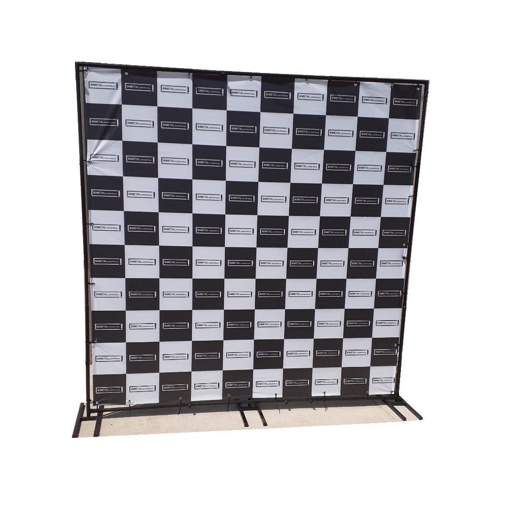 Estrutura Suporte Banner Painel Backdrop 2x2 3 Pes Fechada | Shopee Brasil