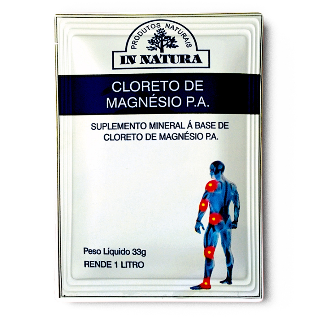 Cloreto de Magnésio Puro Para Análise (P.A.) Sachê 33g In Natura Alimentos | Shopee Brasil