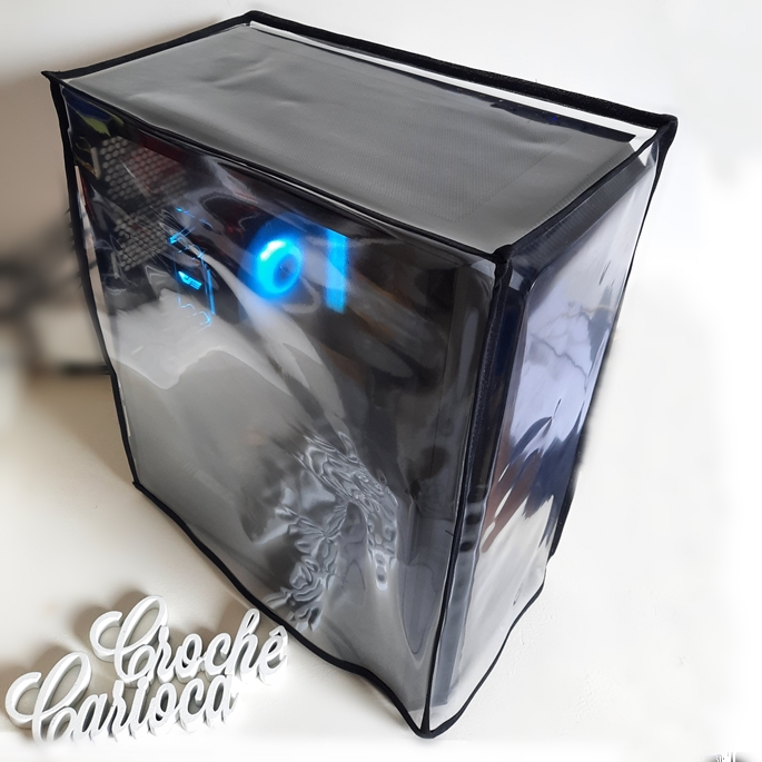 Capa para CPU Gabinete Gamer Computador plástico cristal Grosso ...