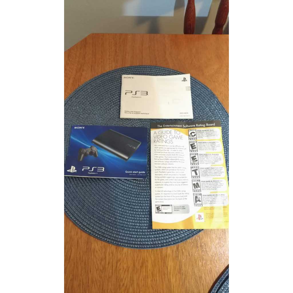 Manuais de PS3 conforme fotos | Shopee Brasil