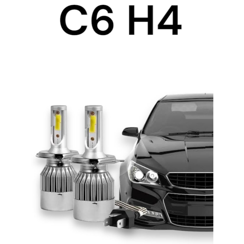 Kit 2 Lâmpadas Super LED C6 H4 6000K Branco Frio – Queima de Estoque ...