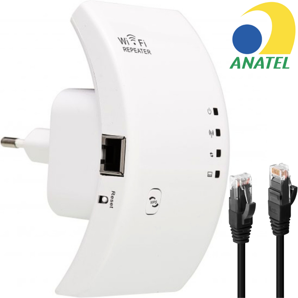 Repetidor Roteador De Sinal Extensor Wifi Wireless Amplificador Wi-Fi Sem Fio Homologado Anatel ...