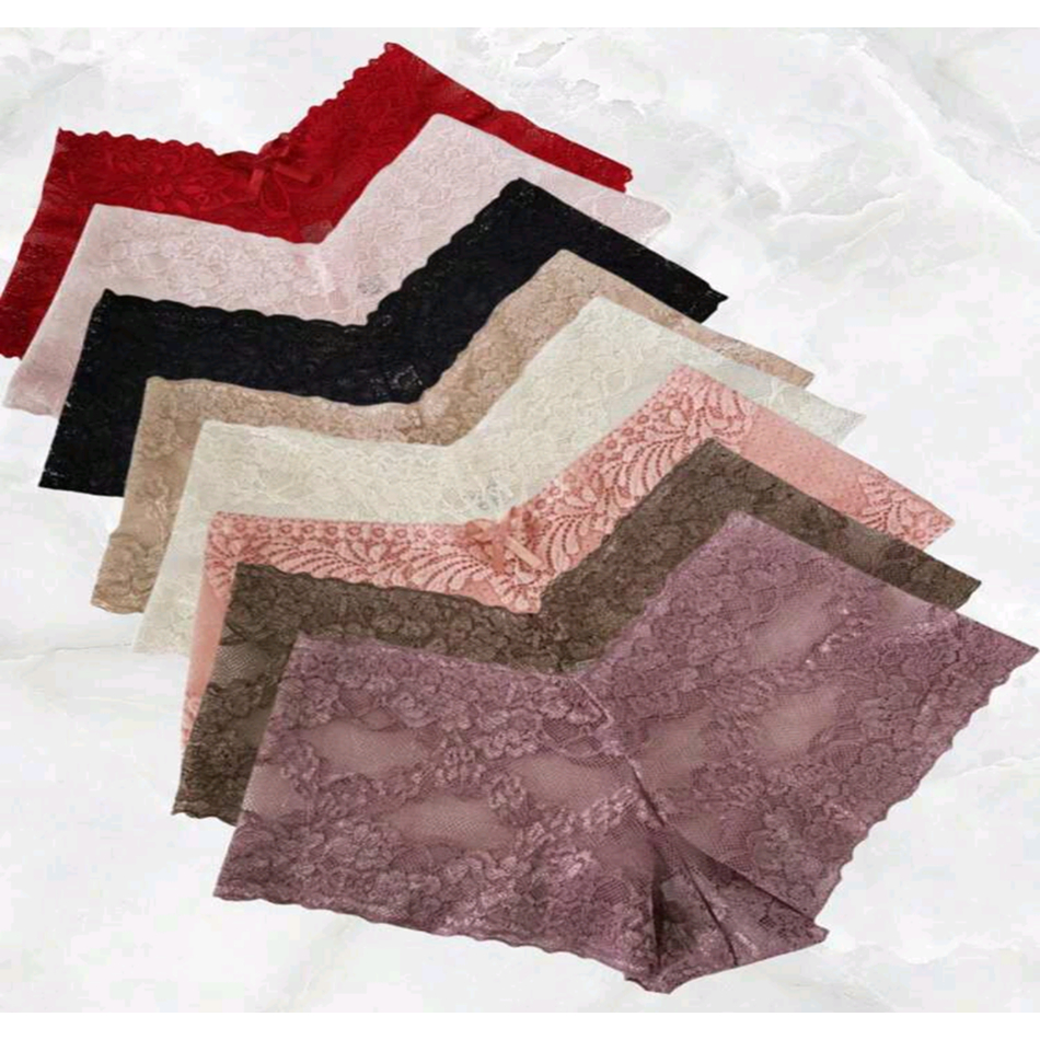 Kit com 10 Calcinhas Caleçon PLUS SIZE Shortinho de Renda Sexy lingerie ...