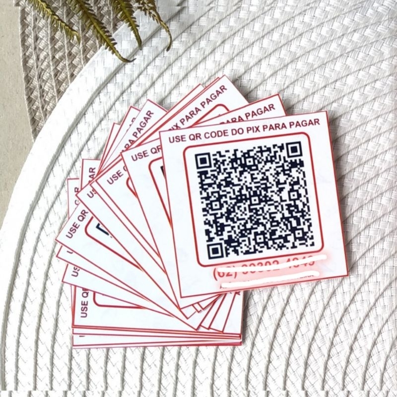 etiqueta adesivo vinil qr code ou sua logo etc.. 25 unidades. | Shopee ...