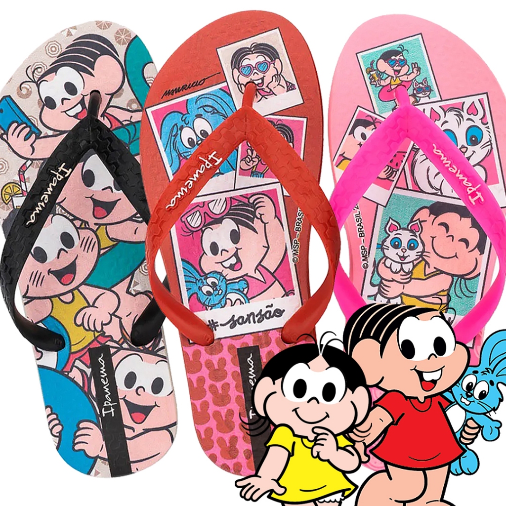 Chinelo Menina Dedo Turma Da Mônica Magali Ipanema Kids 26790 | Shopee ...