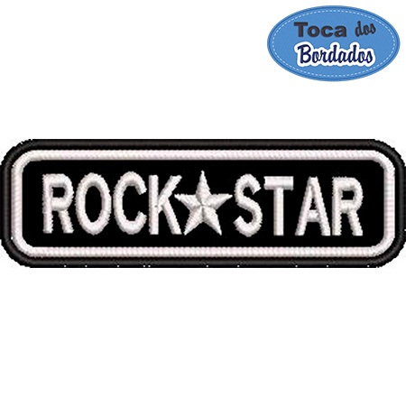 Patch Bordado Rock Star 3x10 cm Cód. 5617 | Shopee Brasil