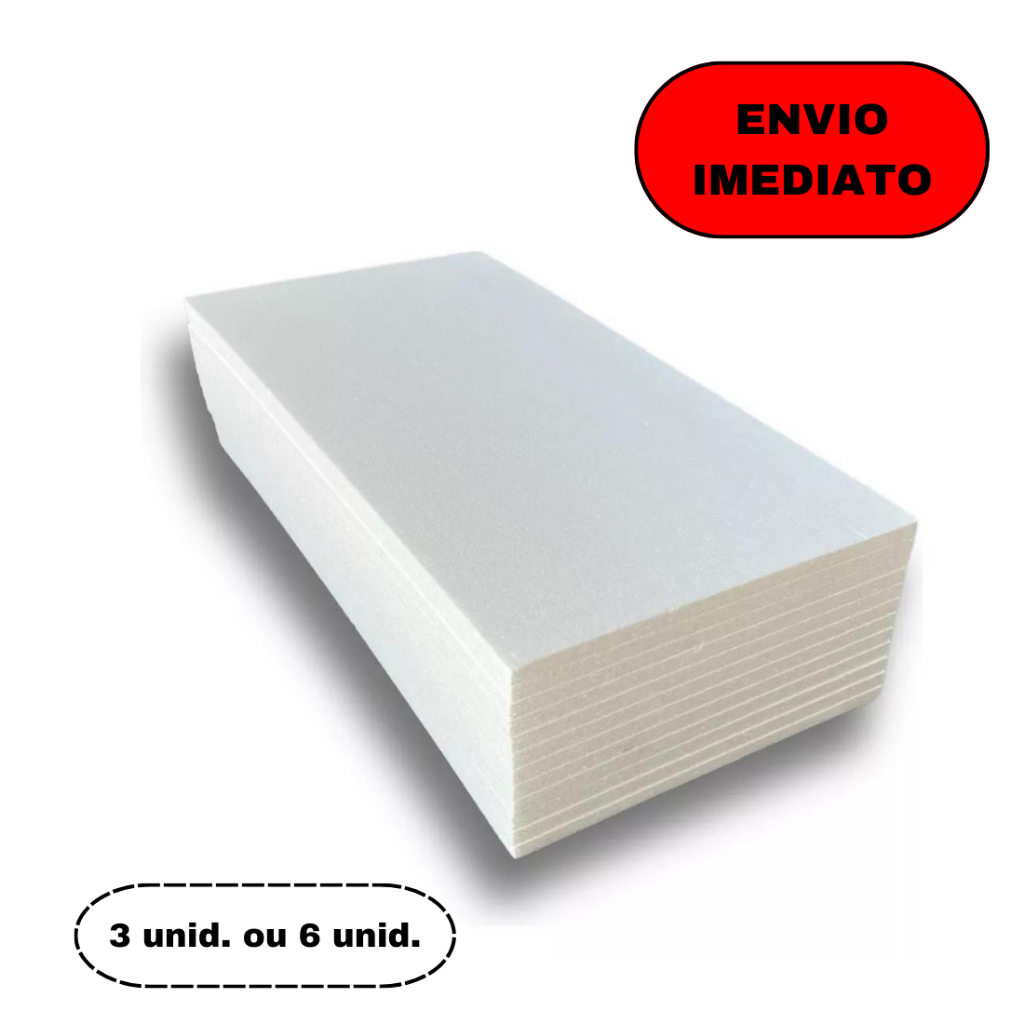 Placa Isopor Isolamento Térmico 15Mm Eps Branco 1000X500Mm - Faz a Boa!