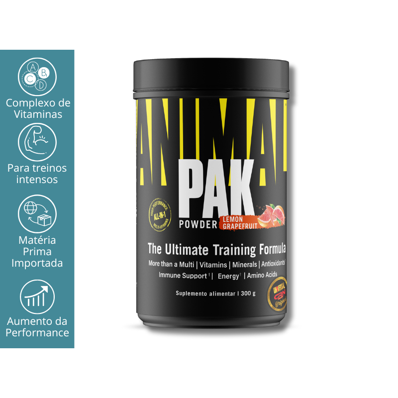 ANIMAL PAK POWDER 300G - UNIVERSAL NUTRITION | Shopee Brasil