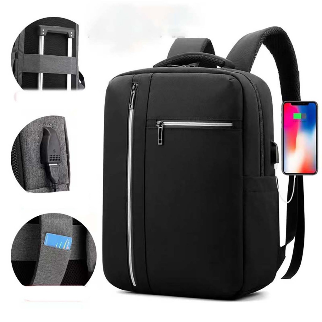 Mochila para Notebook com Cabo USB Mochila de viagem Executiva Unissex ...