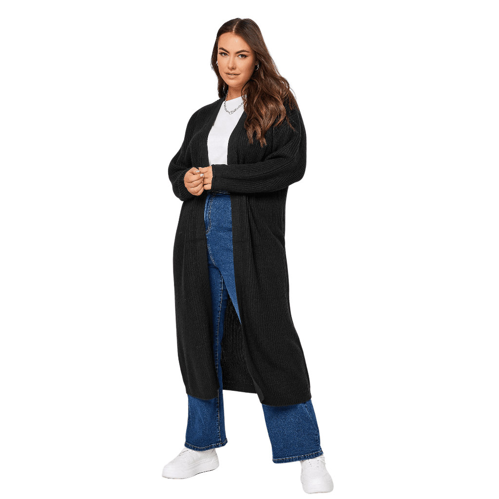 Cardigan Plus Size Feminino Longo Sobretudo Longo Inverno | Shopee Brasil