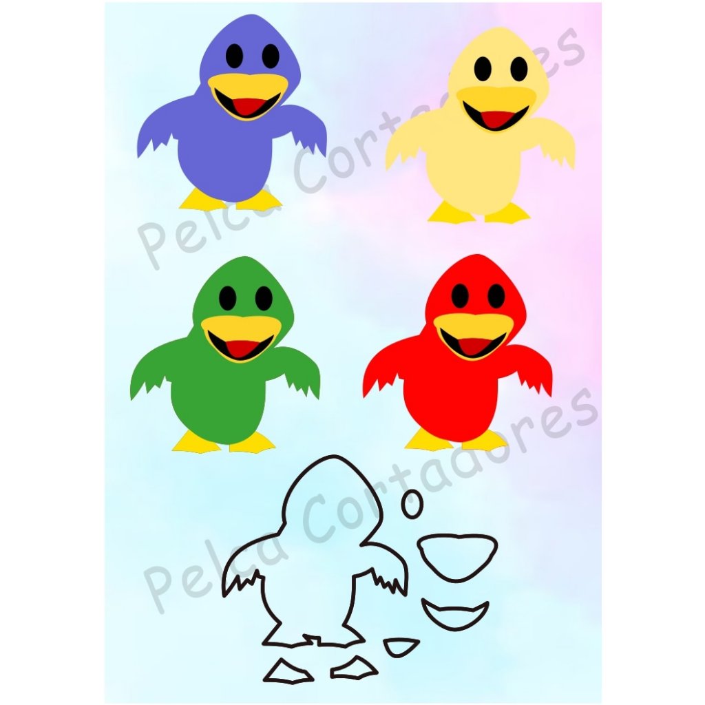 cortador patinho colorido bento e toto | Shopee Brasil