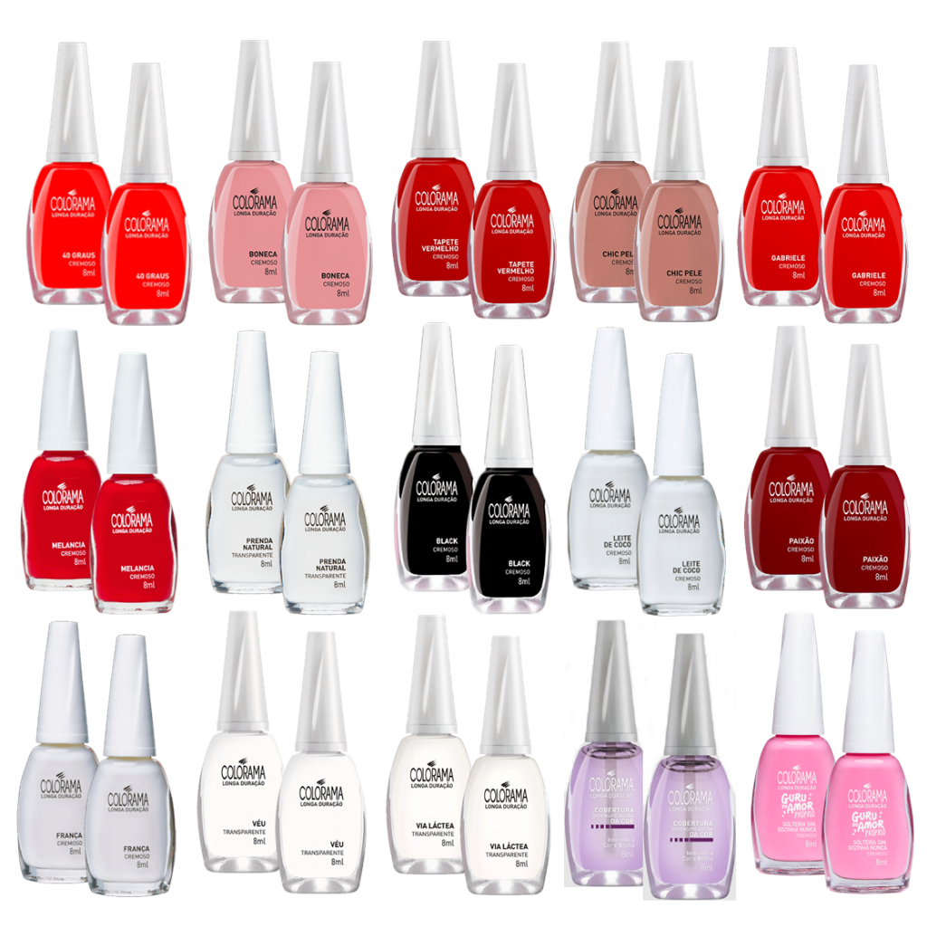 Kit Esmalte Colorama - Escolha sua Dupla de Cor Preferida | Shopee Brasil