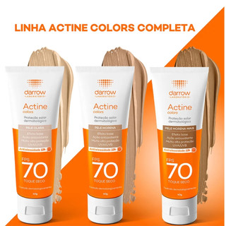 Protetor Solar Actine Colors FPS 70 Toque Seco 40g | Shopee Brasil
