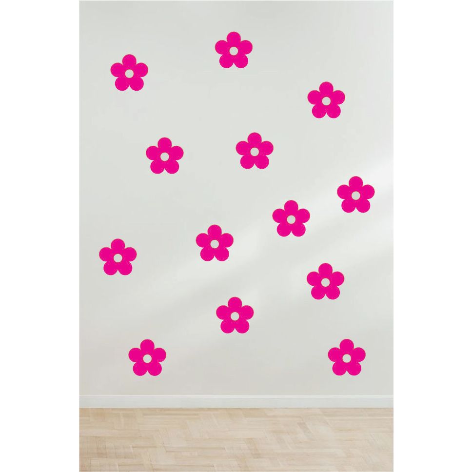 50 Adesivos Flor Personalizada Vinil Quartos Ambientes | Shopee Brasil