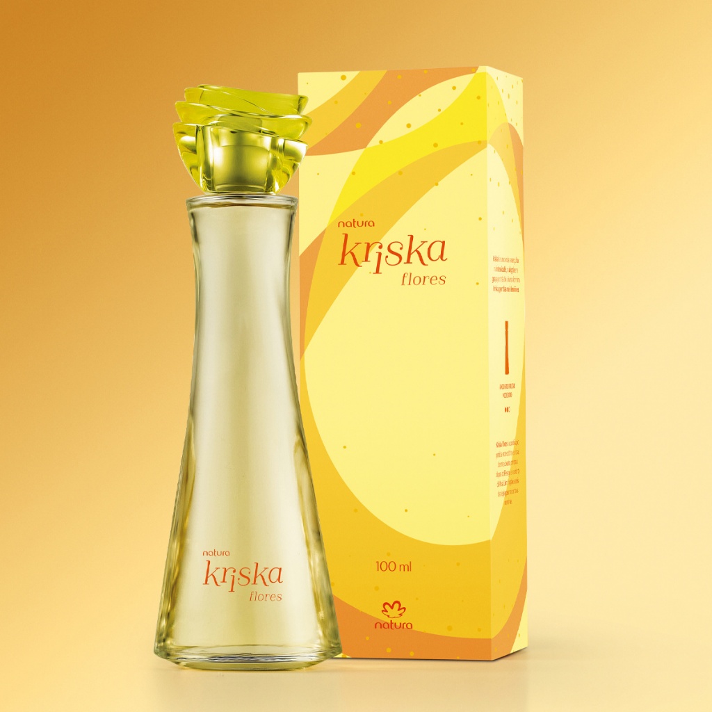 Colônia Kriska Flores Natura 100 ml + Sacola Presente | Shopee Brasil