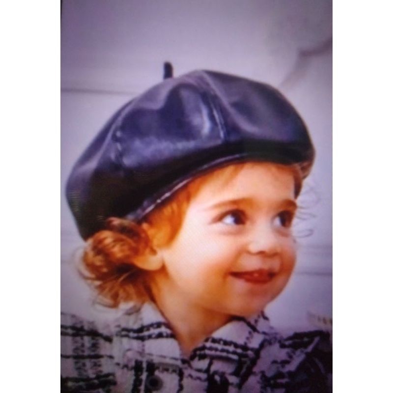 Boina Maria Italiana Charme couro fake Blogueirinha infantil ...