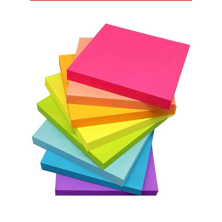 Kit Bloco De Notas Post It 76x100mm Bloco Adesivo Para Anotações ...