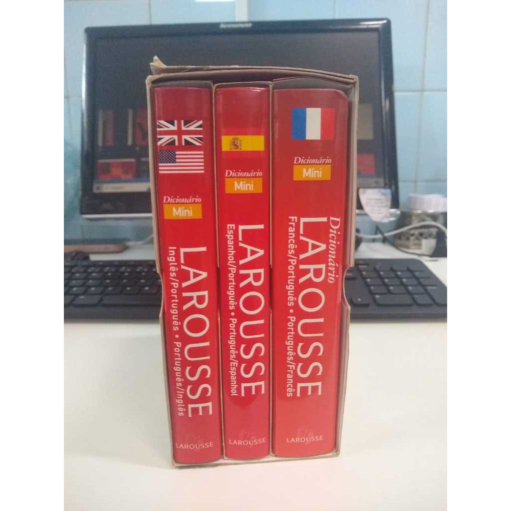 Larousse Minidicionario Ingles Espanhol Franês Box | Shopee Brasil