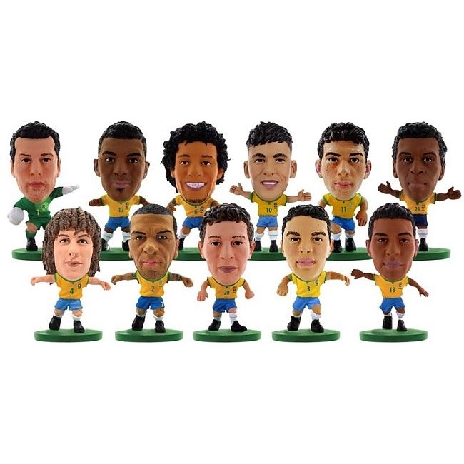 Mini Craque - Boneco Cabeçudo Brasil - Copa do Mundo - Soccer Starz ...