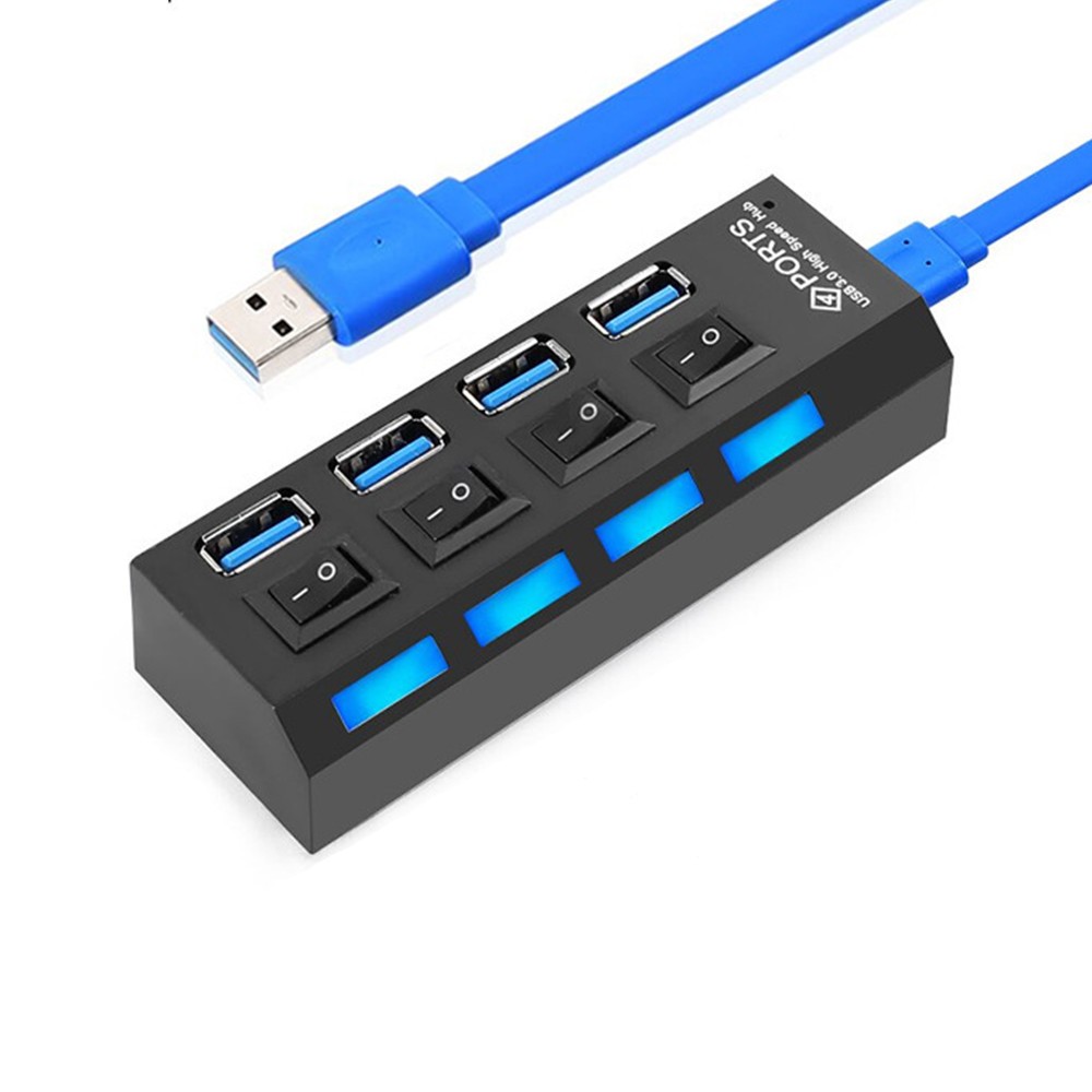 Hub Usb 2.0 3.0 4 Portas USB Extensor alta velocidade High Speed Hd Pen ...