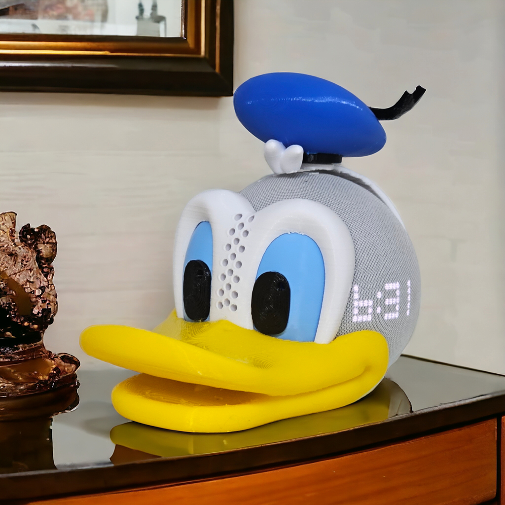 Suporte Alexa Echo Dot 4 e Echo Dot 5. Pato Donald Duck Escultura ...