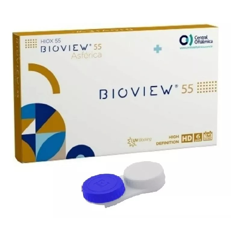 Lentes De Contato Bioview 55 Asférica / Graus Baixos E Altos | Shopee ...