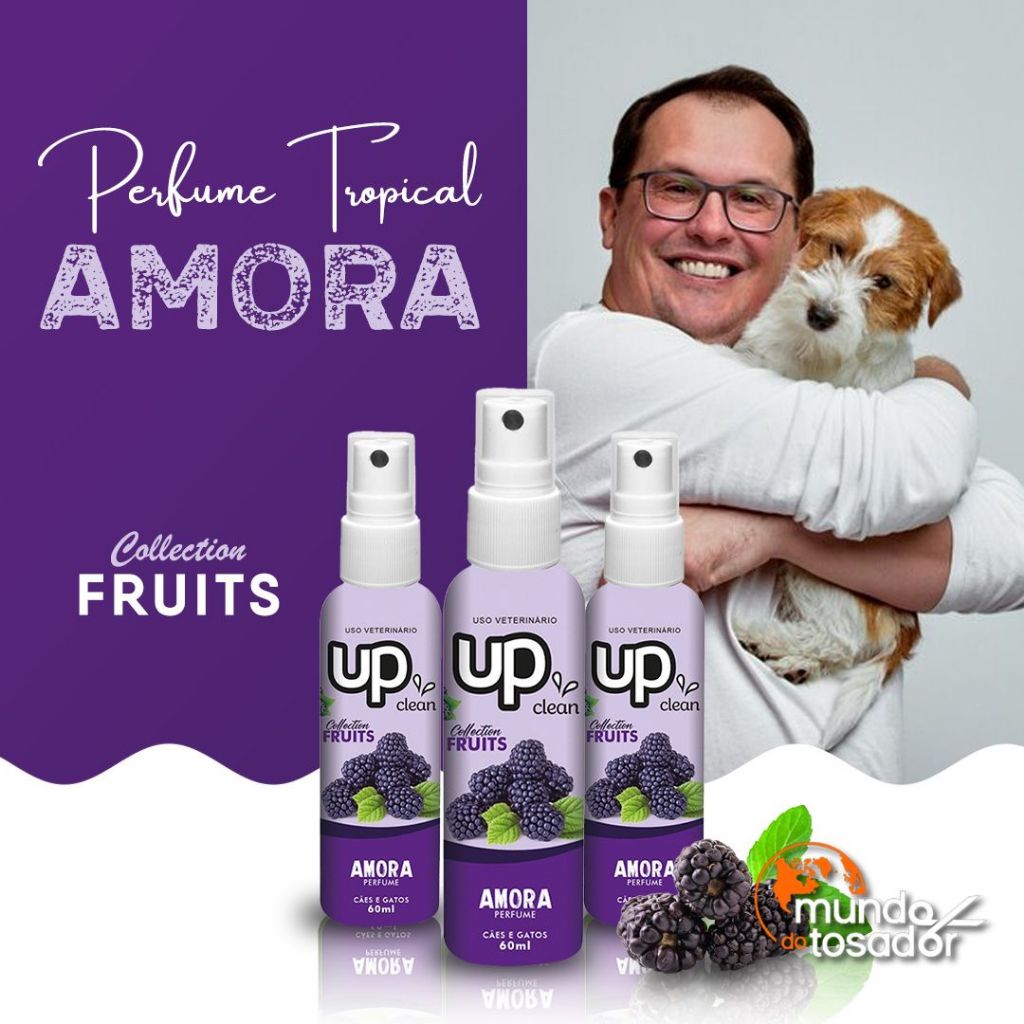 Perfume para Cães e Gatos Tropical Amora UP Clean 60ml | Shopee Brasil