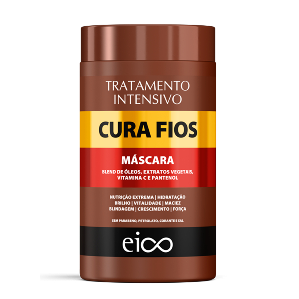 Eico Máscara Tratamento Creme Hidratação Cura Fios 1kg Auxilia ...