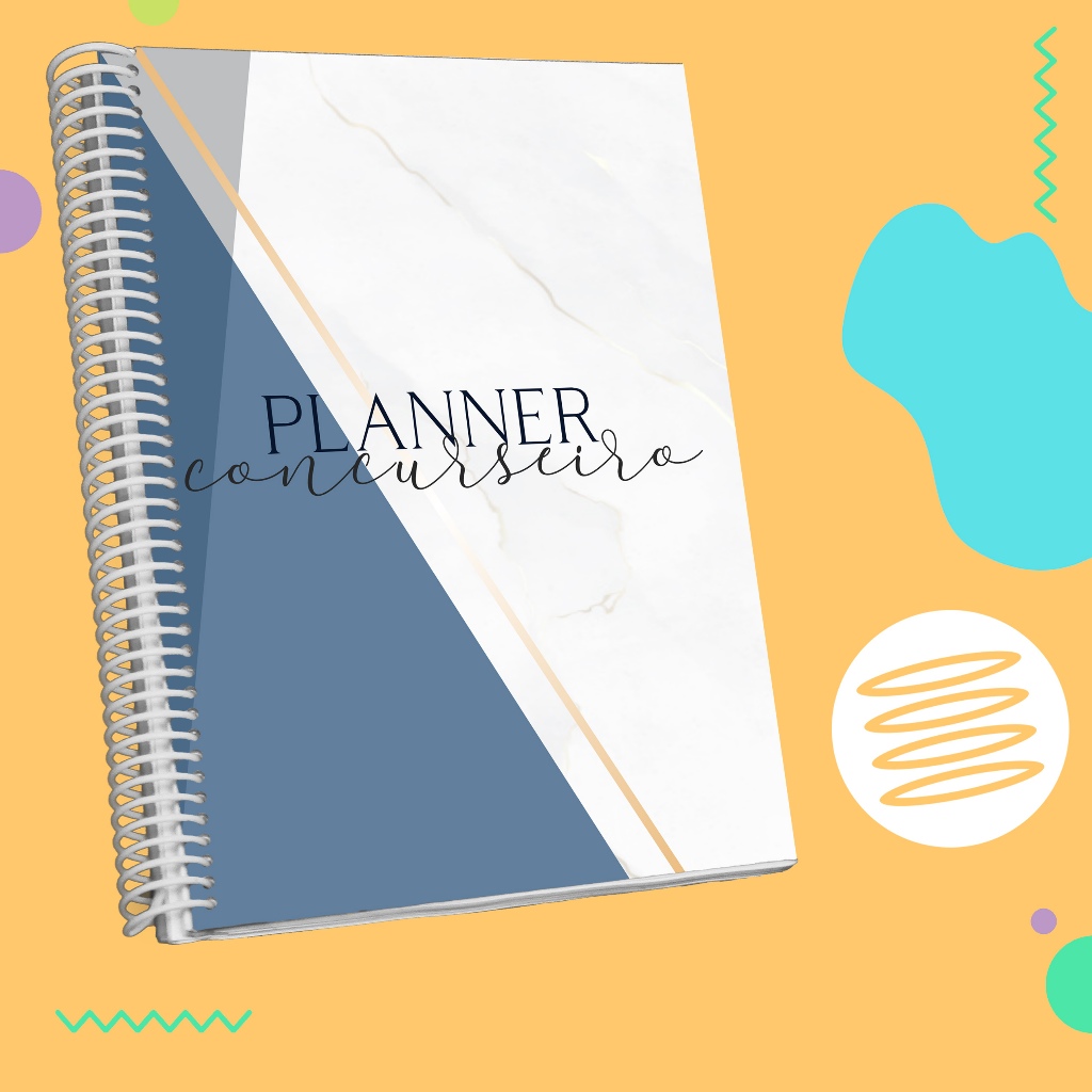 Planner de Estudos para Concurso Capa Dura Espiral 15x21cm :: PC 7 ...