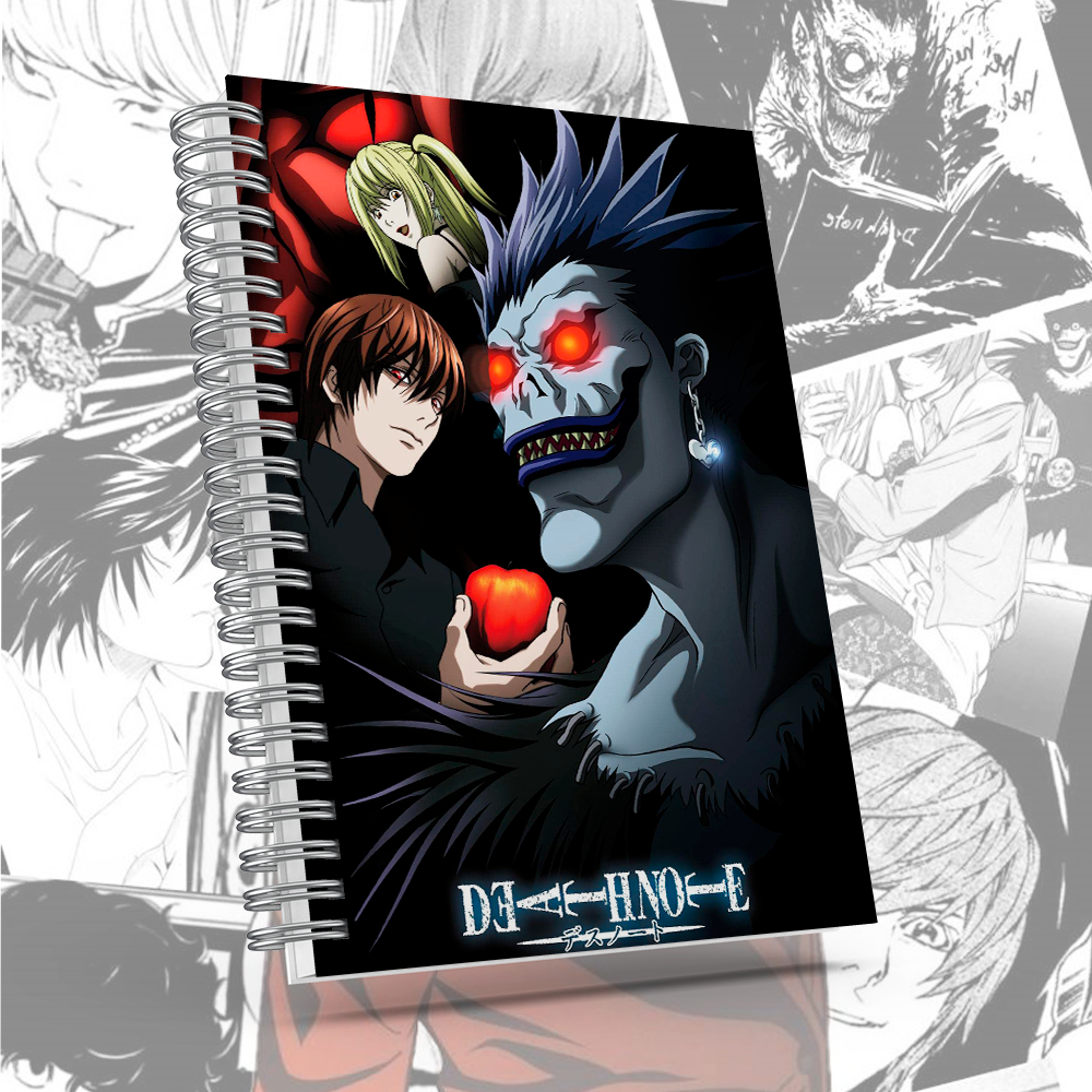 Caderno Death Note com brinde especial - Anime - Capa dura, tamanhos A5 ...