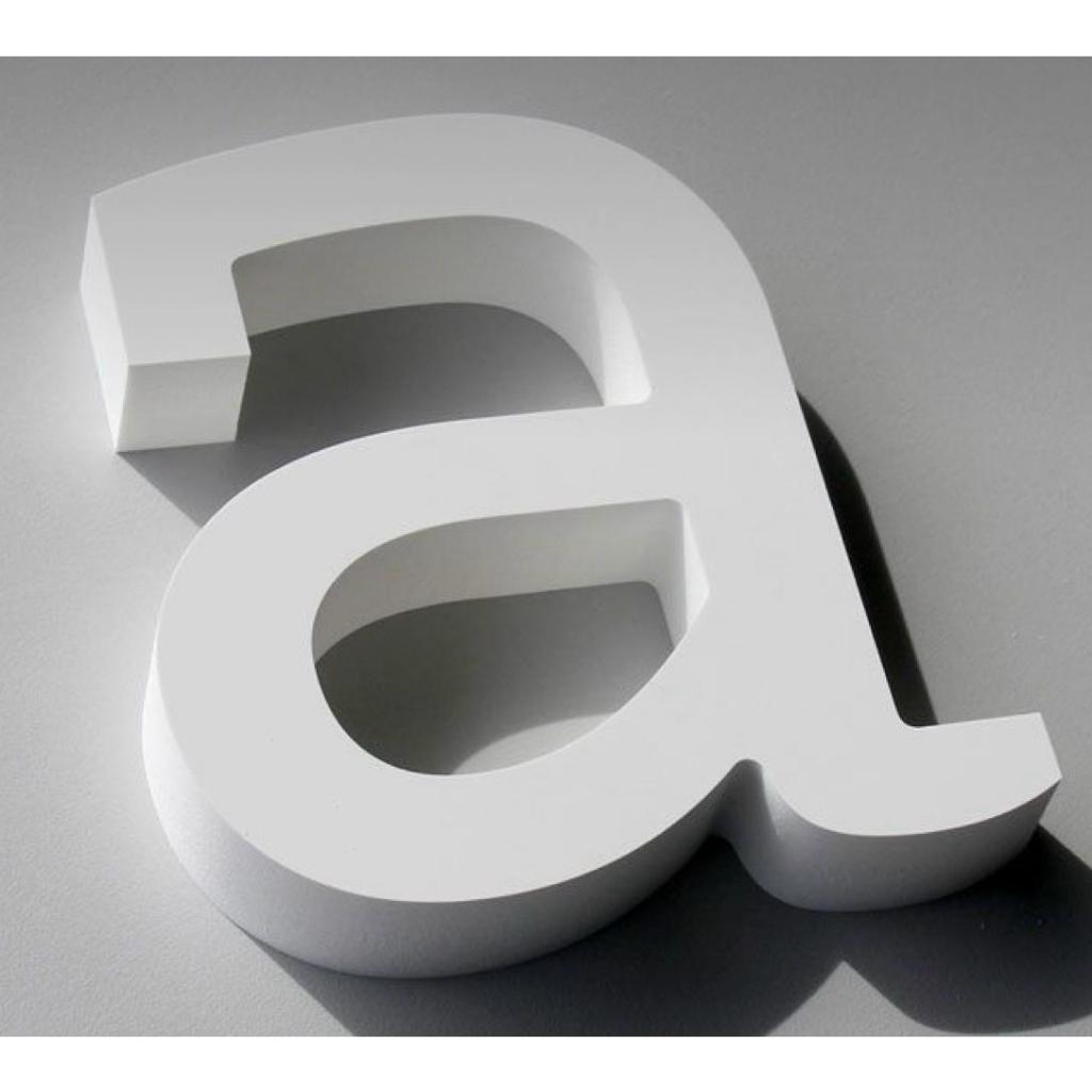 Letra Caixa PVC Expandido 10mm para Fachada Letreiros de Comércio Uso ...