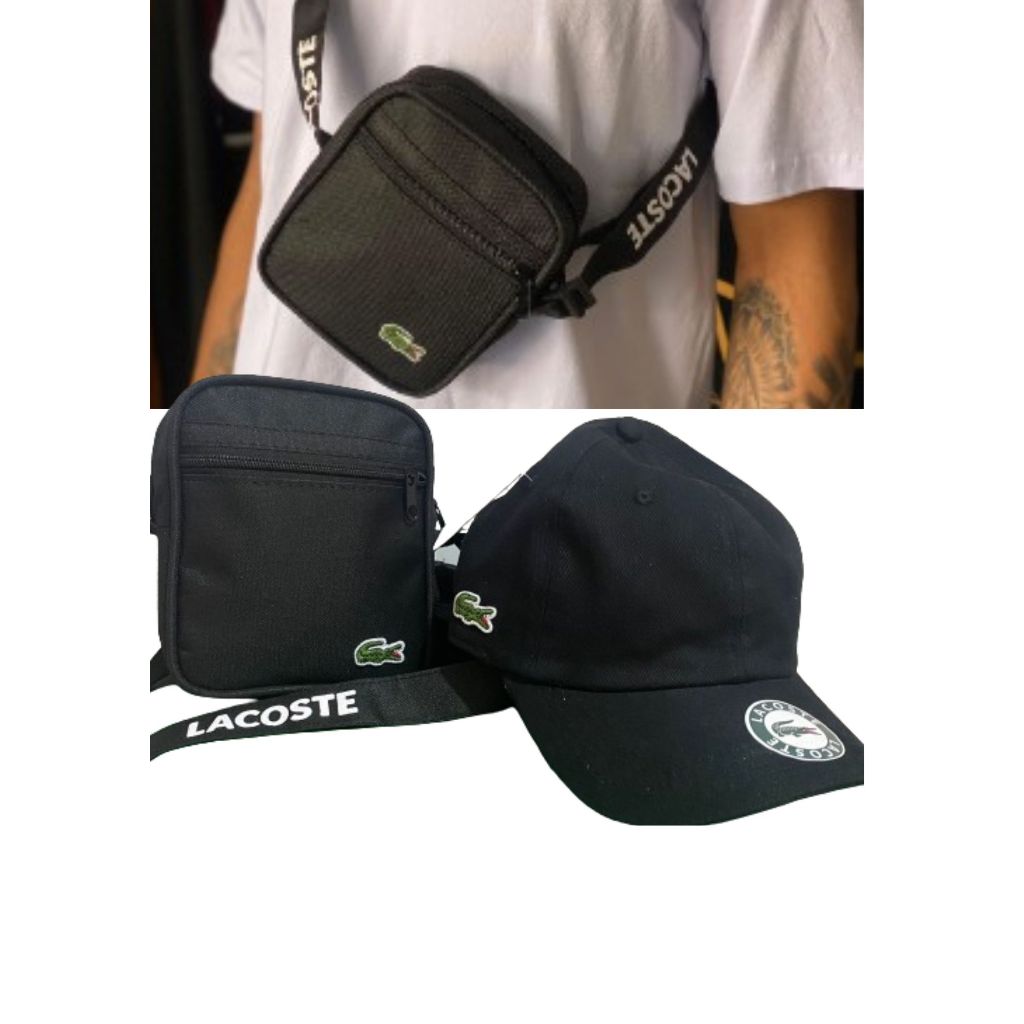 Boné Lacoste kit com Bag conjunto | Shopee Brasil