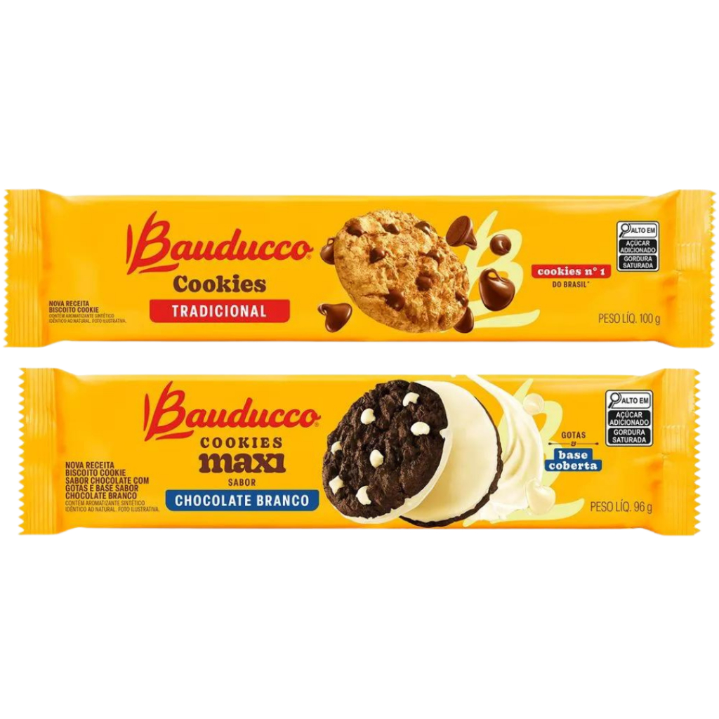 Kit 10 Cookies Tradicional ou Maxi Bauducco | Shopee Brasil