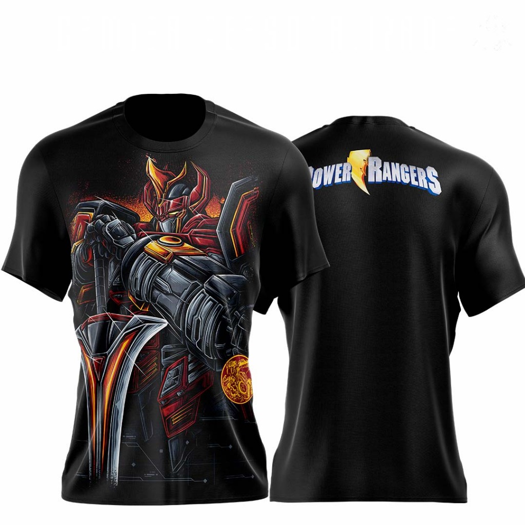 Camiseta Personalizada Power Ranger Dino Megazord 3 | Shopee Brasil