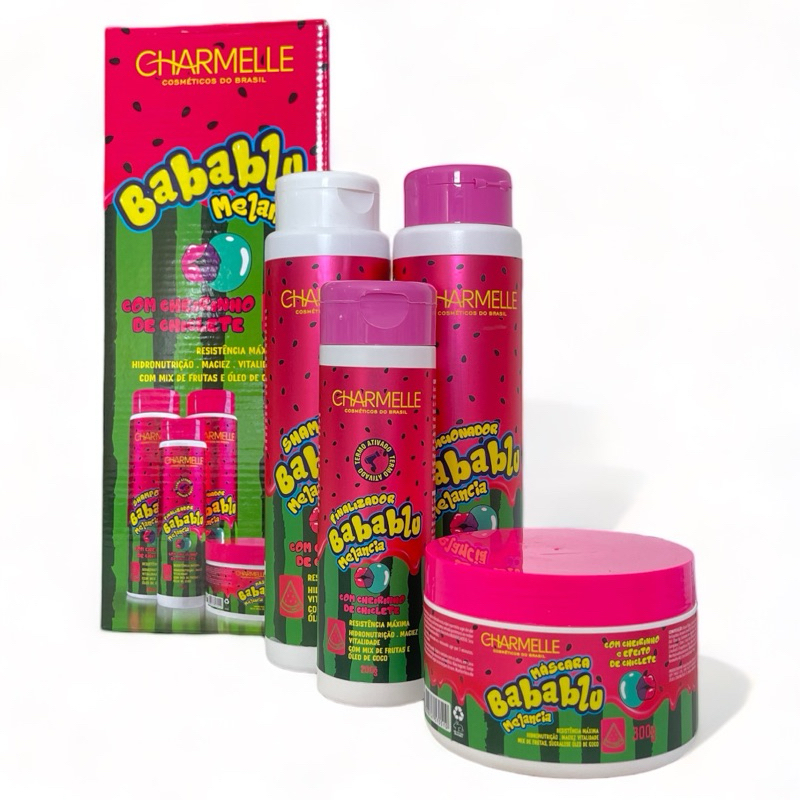 KIT CAPILAR CHARMELLE COSMÉTICOS MELANCIA CHEIRINHO DE CHICLETE ...