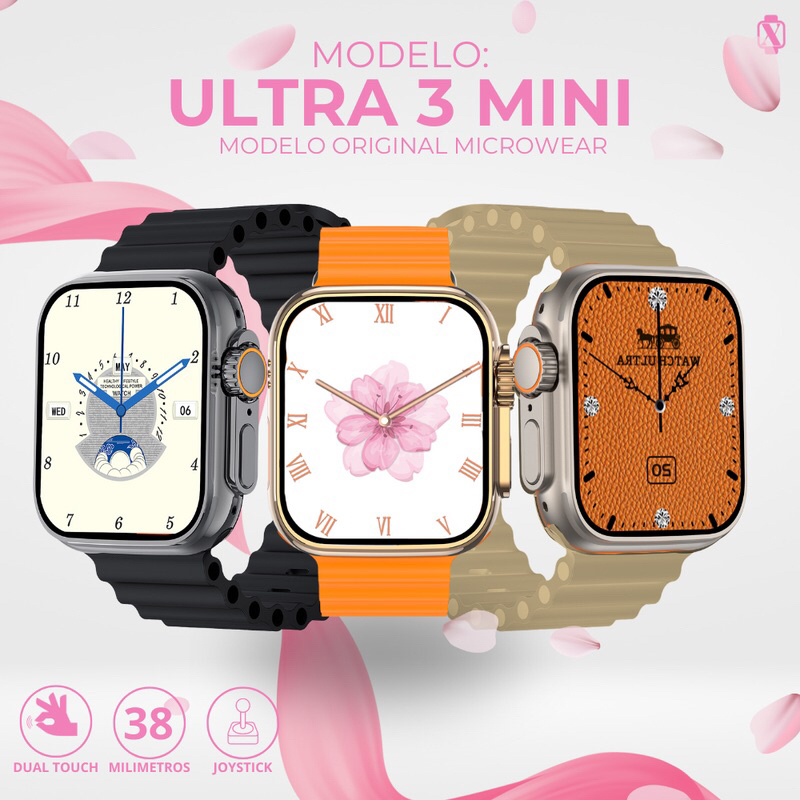 Ultra 3 Mini Microwear 39mm| Menor Smartwatch do Mercado | 2°Geração ...