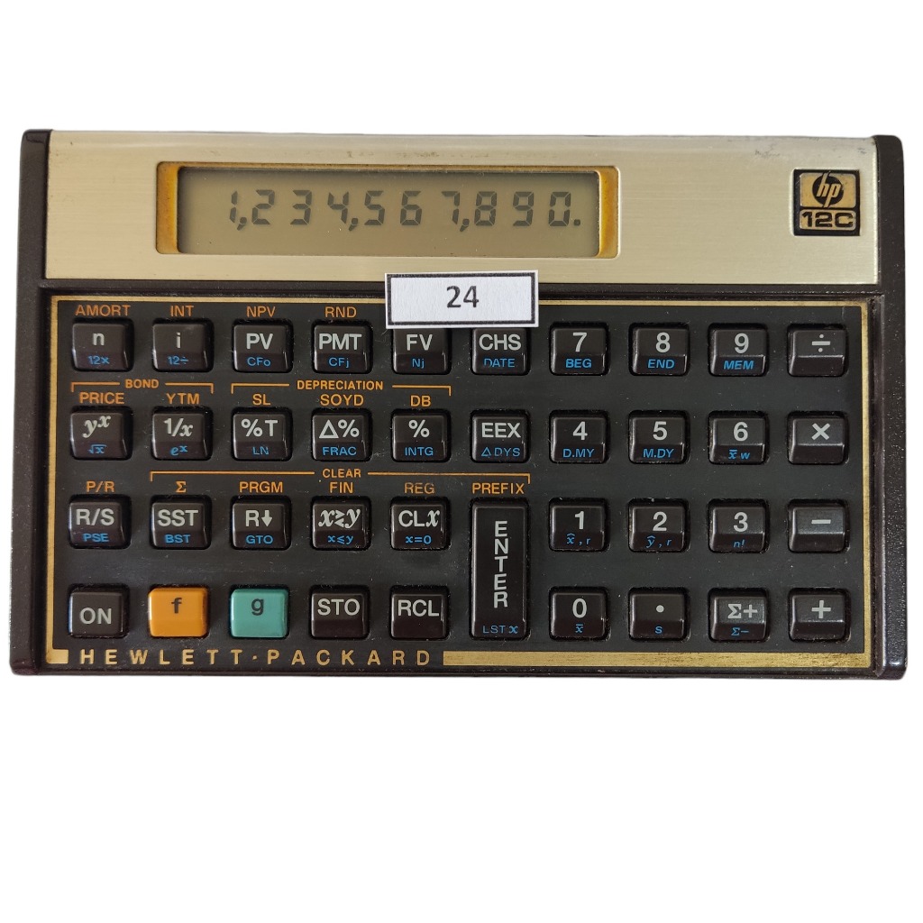 Calculadora Financeira Hp 12c Gold Português Modelo 24 | Shopee Brasil