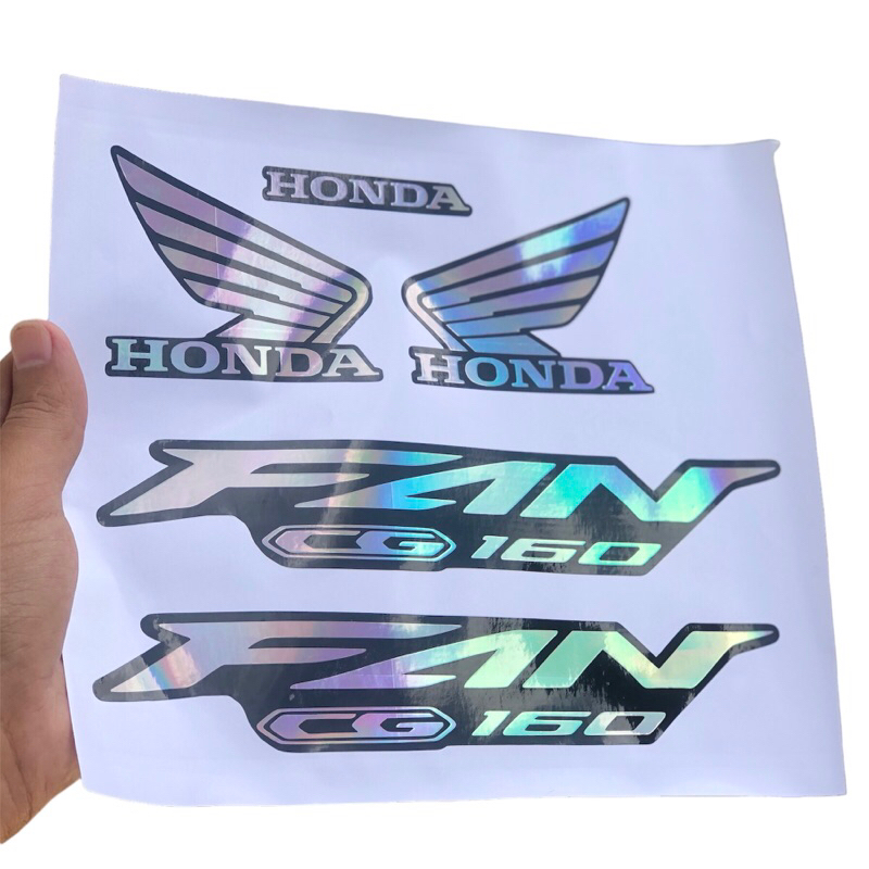 kit adesivos fan 160 holografico | Shopee Brasil
