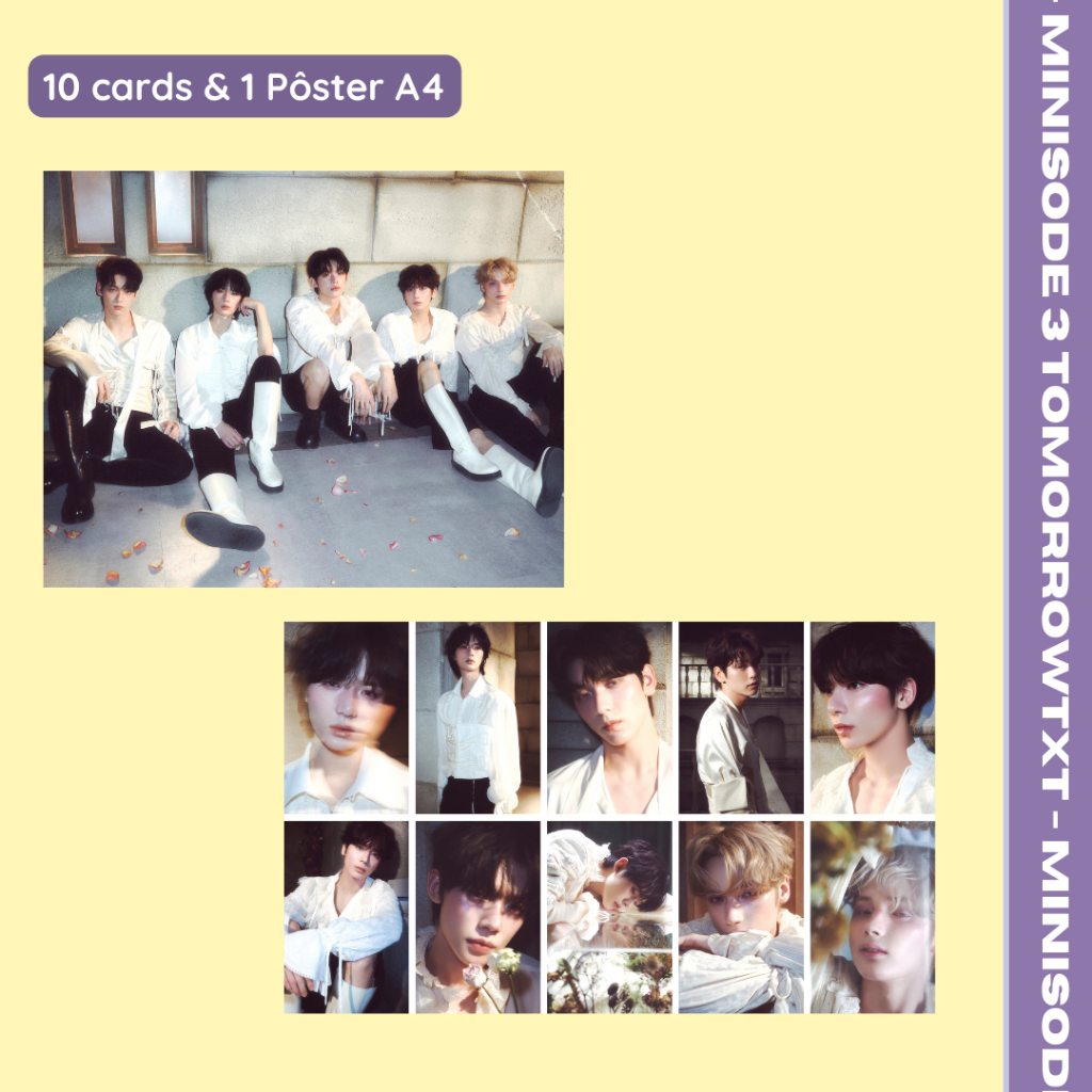 Kit TXT - minisode 3 Tomorrow 10 cards & 1 Pôster A4 | Shopee Brasil