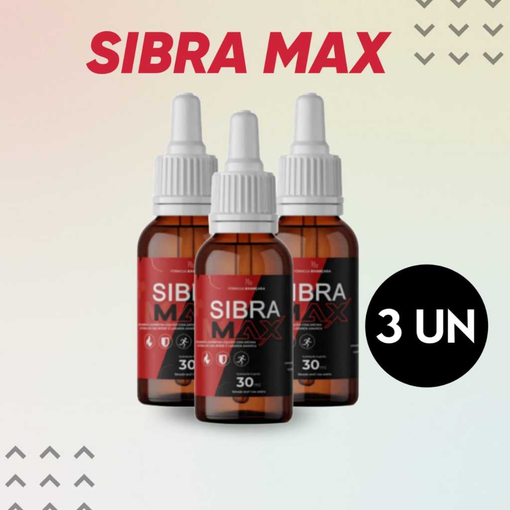 Sibra Max gotas Original 30ml - 3 Frascos na Oferta | Shopee Brasil