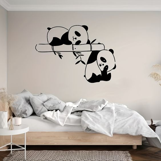 Adesivos Decorativo Parede Ursinhos Pandas 47X60CM | Shopee Brasil