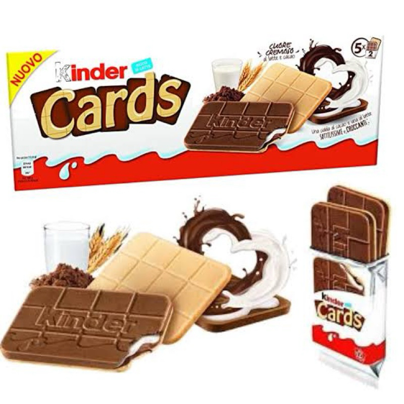 Biscoito Kinder Cards Importado 128g | Shopee Brasil