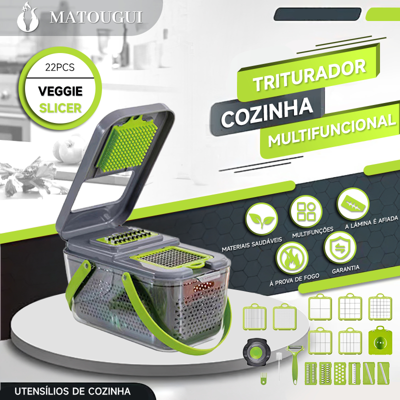 matougui Cortador Multi Fatiador Nicer Para Alimentos Frutas e Legumes ...