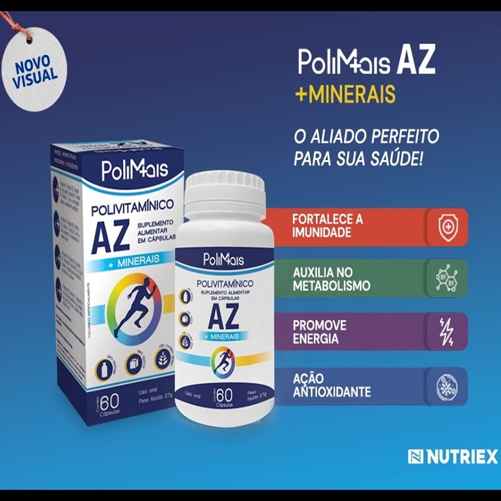 Polimais Polivitaminico AZ com vitaminas e minerais - Energia sistema ...
