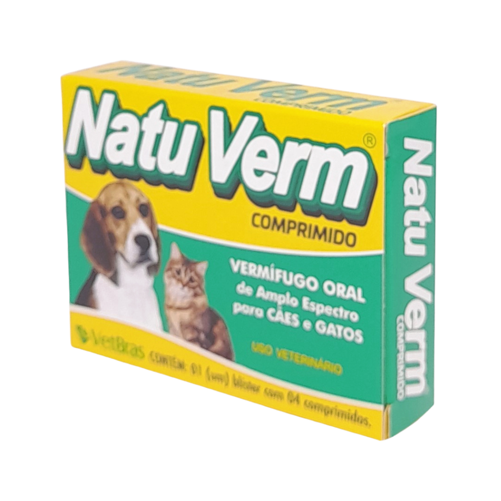 Vermifugo Natu Verm Composto Cachorro e Gato 4 comprimidos | Shopee Brasil
