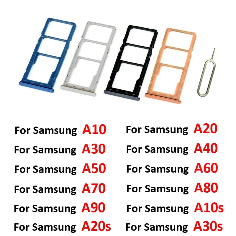 Gaveta Porta Chip Bandeja SIM Card Slot Compatível Galaxy A20s/A207 ...