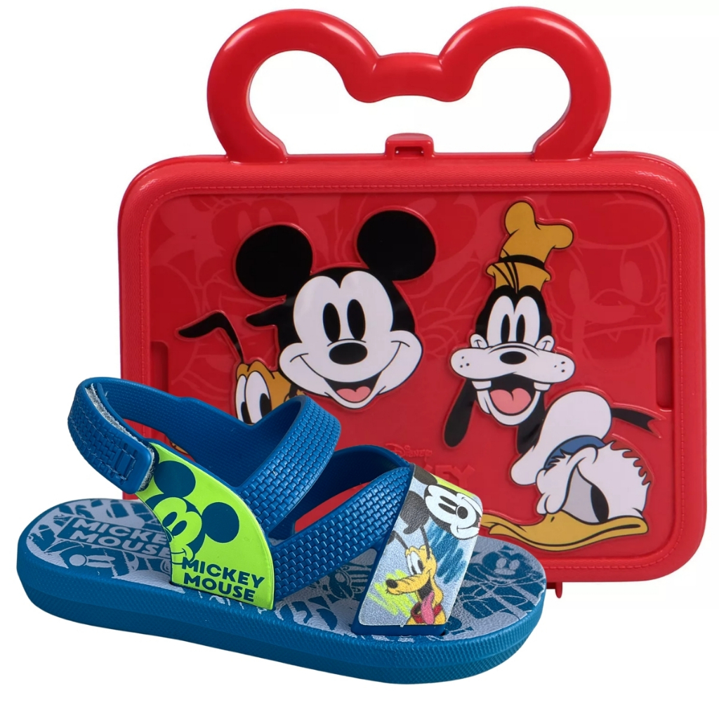 Sandália de Bebê Disney Maleta Divertida Grendene Kids Mickey 22998 ...